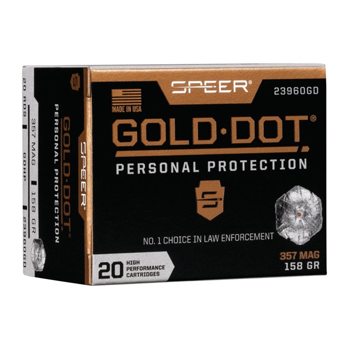 SPEER 357 MAGNUM 158GR GOLD DOT HOLLOW POINT 20/BOX - Everything Else ...