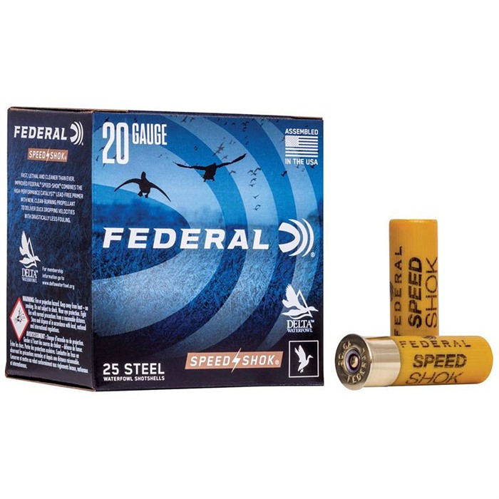 Federal WF2087 Speed-Shok Waterfowl 20 Gauge 2.75" 3/4 oz 7 Shot 25 Per ...