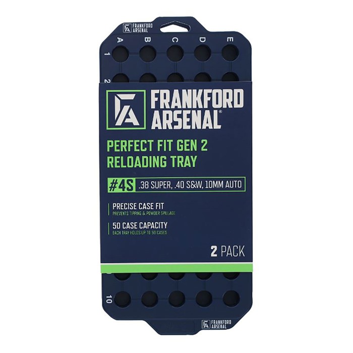 Frankford Arsenal Perfect Fit Reloading Tray #4S .38 Super .40 S&W 2/ct ...
