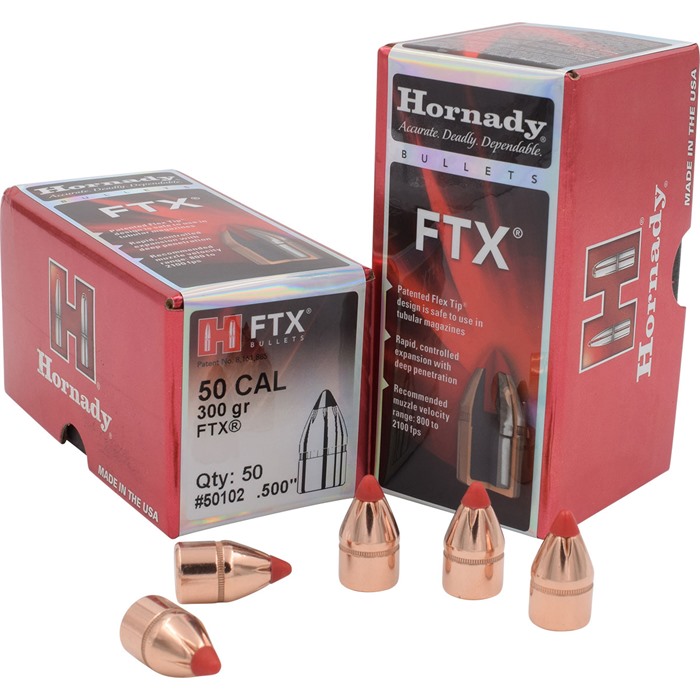 HORNADY FTX .50 CALIBER (0.500'') 300GR POLYMER TIPPED 50/BOX - Other Reloading Supplies at ...
