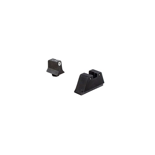 TRIJICON NIGHT SIGHT SET WHITE OUTLINE FRONT BLACK OUTLINE REAR - Gun ...