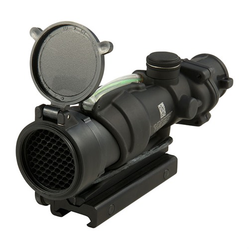 TRIJICON ACOG ARMY RCO M4 4X32MM FIXED GREEN CHEVRON W/TA51 MOUNT BLK ...